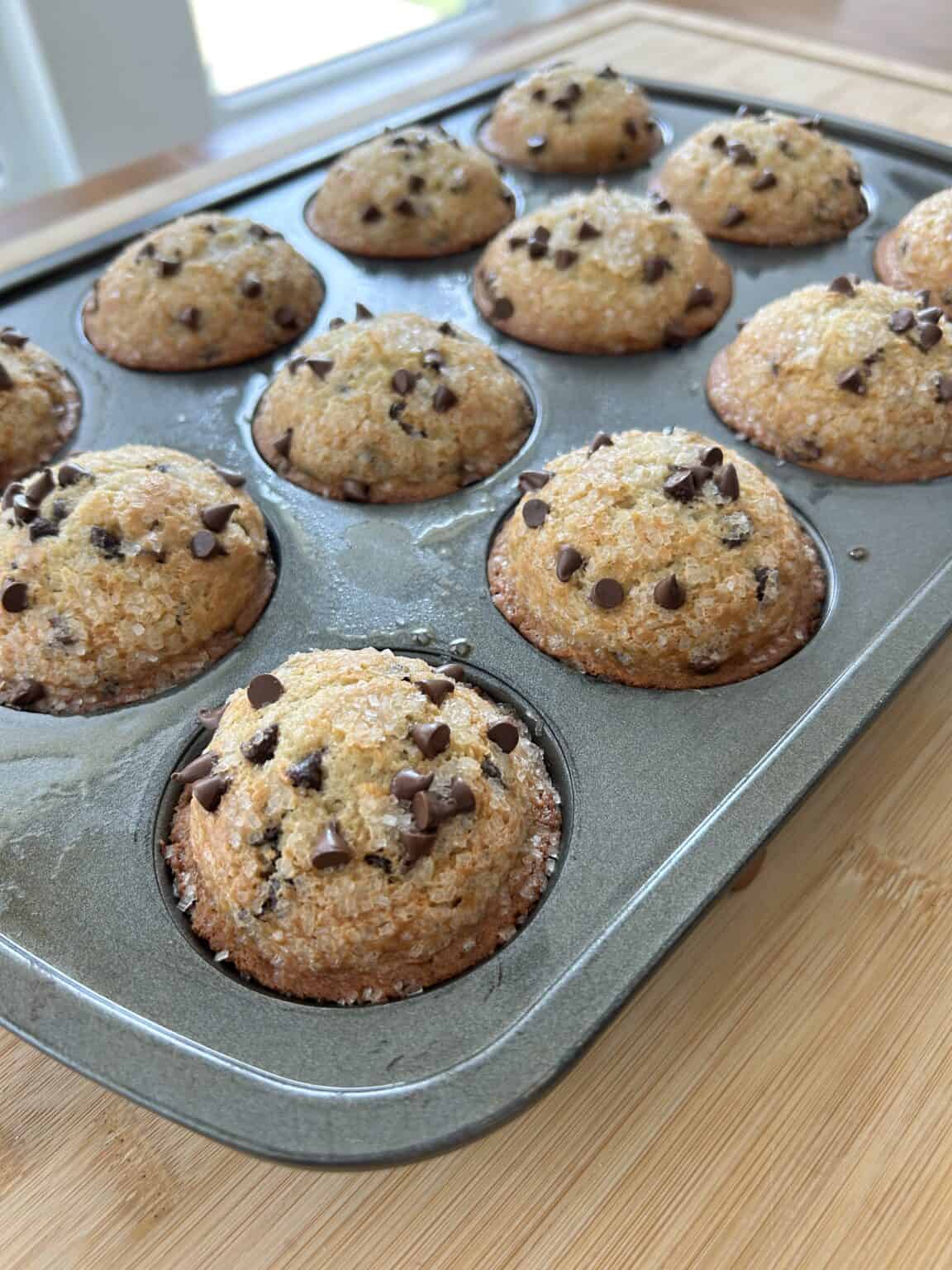 The Best Bakery Style Chocolate Chip Muffins {Easy Recipe} - Joyful ...