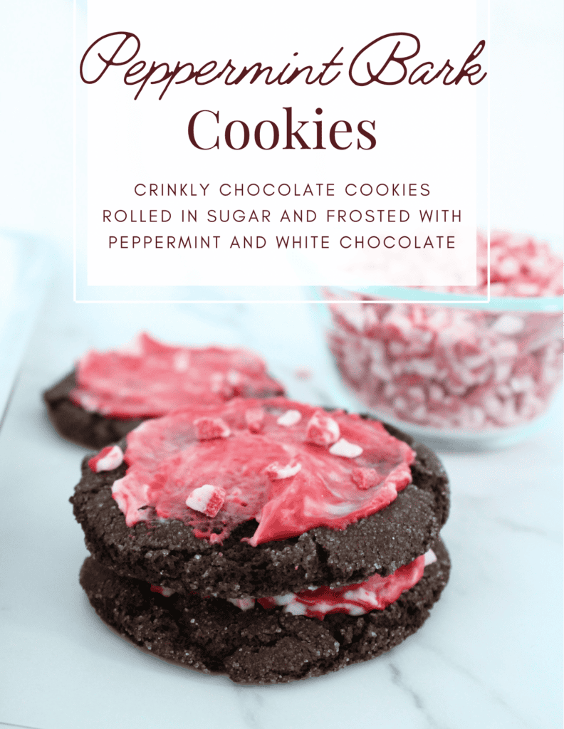 Peppermint Bark Cookies {Christmas Cookie Recipe} - Joyful Momma's Kitchen